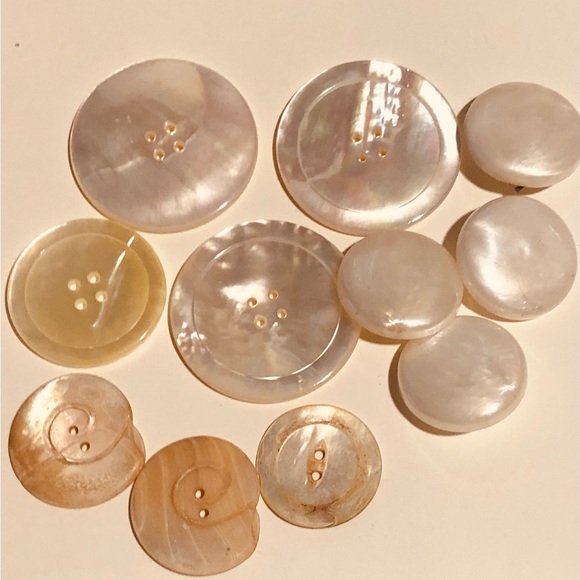 Accessories | Beautiful Vintage White Buttons | Poshmark